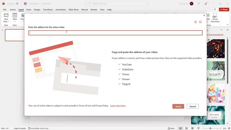 How To Embed A YouTube Video In PowerPoint Please PC